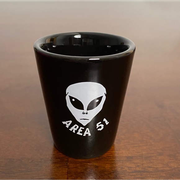 Dining | Vintage Area 51 Aliens Black Ceramic Shot Glass Souvenir ...